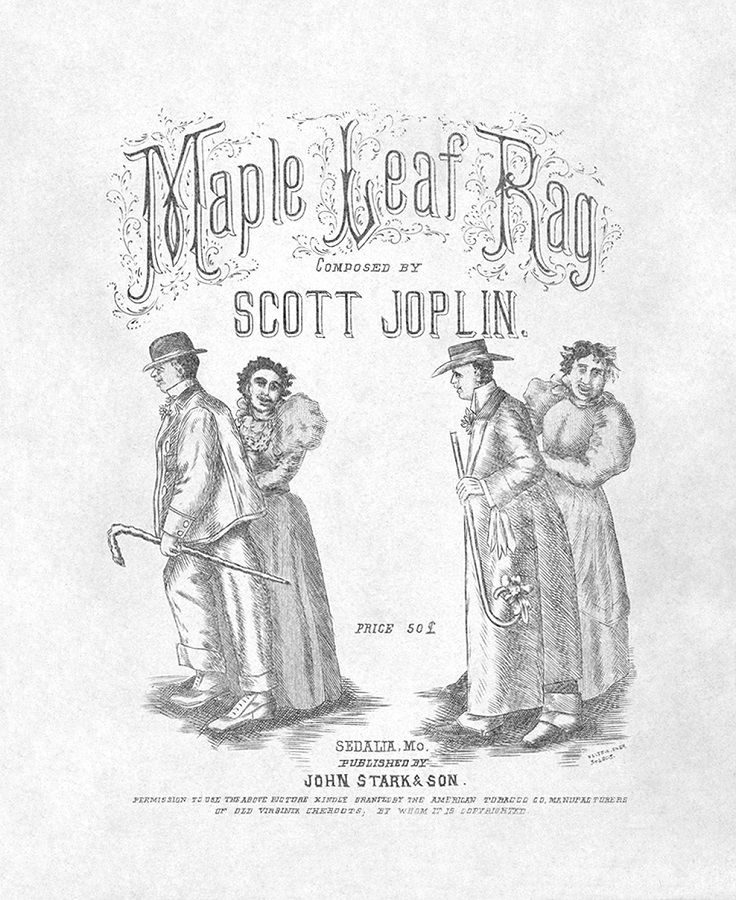 19世紀末頃 ラグタイム Ragtime Scott Joplin Maple Leaf Ragtime | Sweet Soil Music ...
